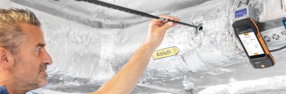 Strömung messen mit testo 400