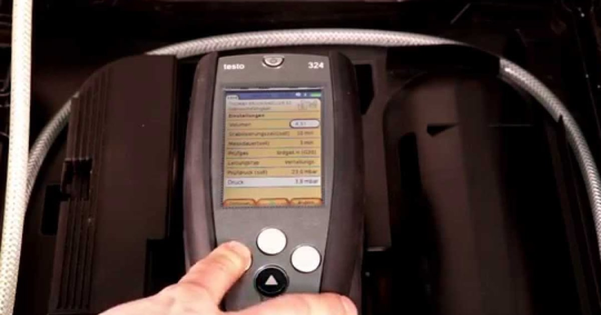 Leakage test with the testo 324