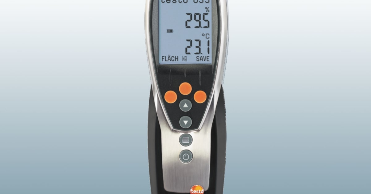 Medición del valor U en edificios antiguos con el testo 635 en el vídeo