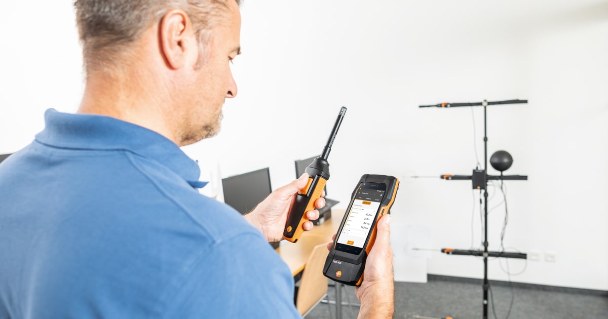 Measuring comfort levels with testo 400