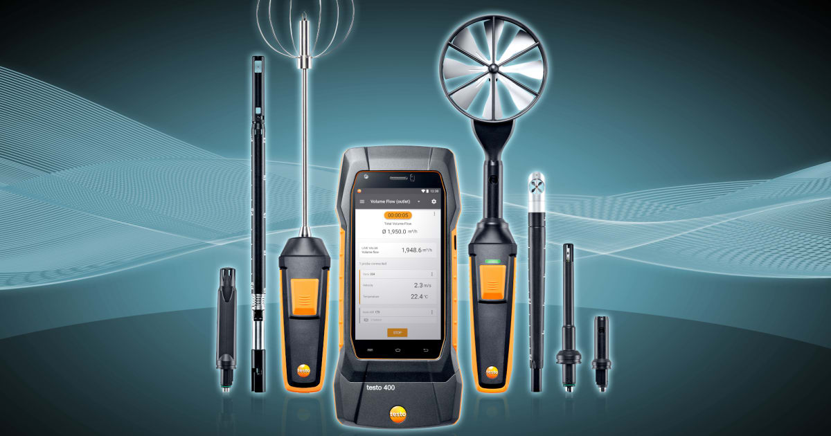 The universal air velocity & IAQ measuring instrument testo 400