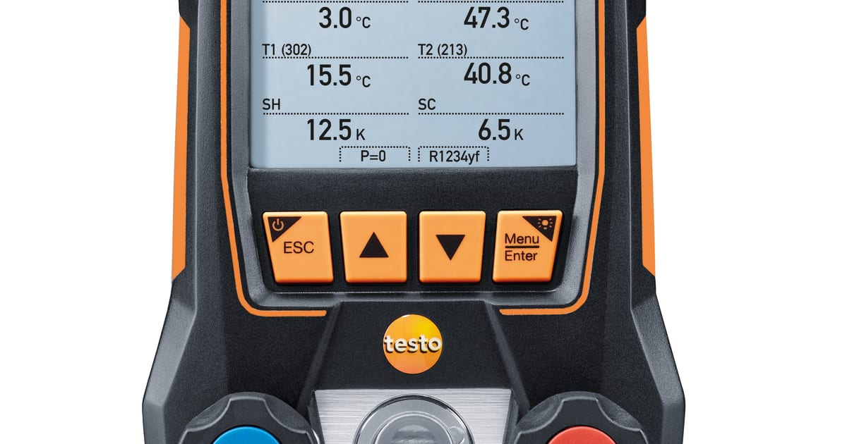 Testo Refrigeration Manifold Service