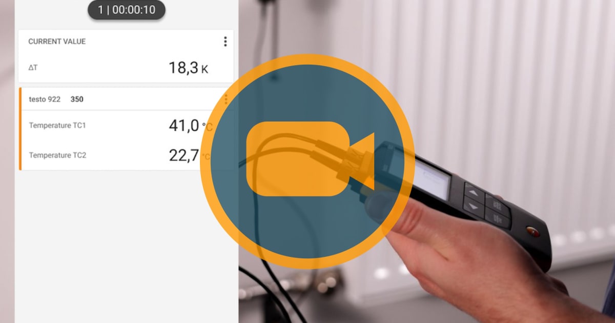 testo 922 - Differential temperature measuring instrument for TC Type K ...