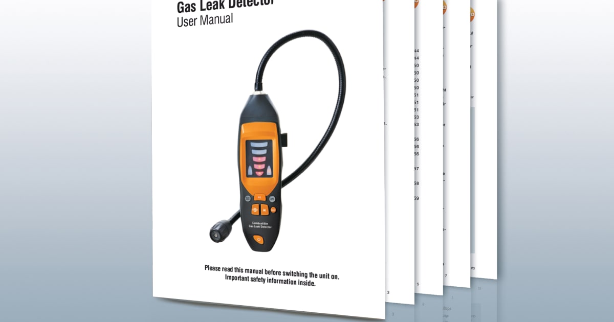 Gas Leak Detector Instruction Manual