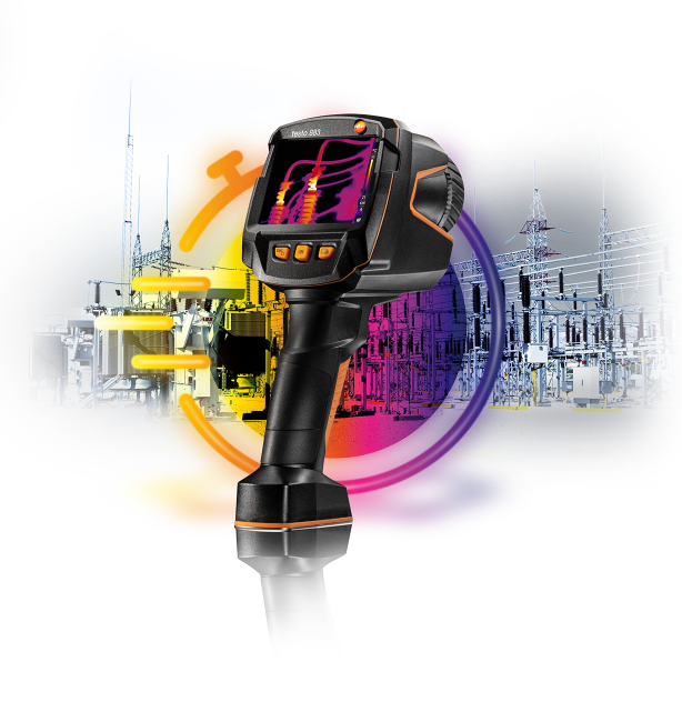 termovisor testo 883 para fornecimento de energia