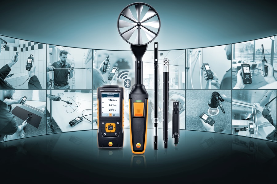Air velocity measurement with the testo 440 air velocity & IAQ ...
