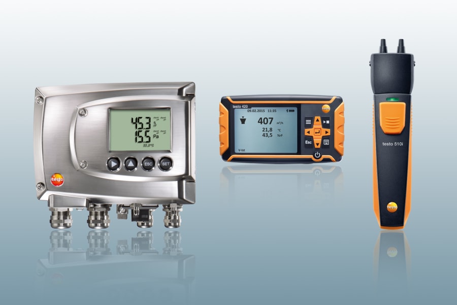 More manometers from Testo