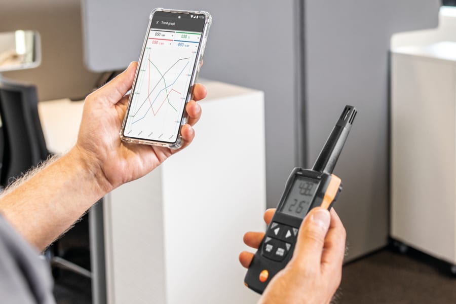 testo 625 humidity/temperature measuring instrument