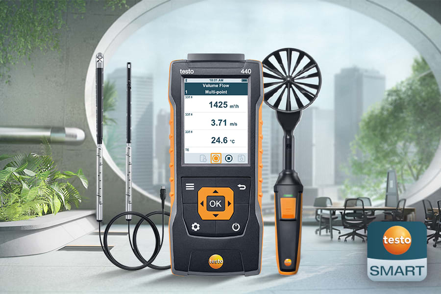 Multi-functional climate measuring instrument testo 440