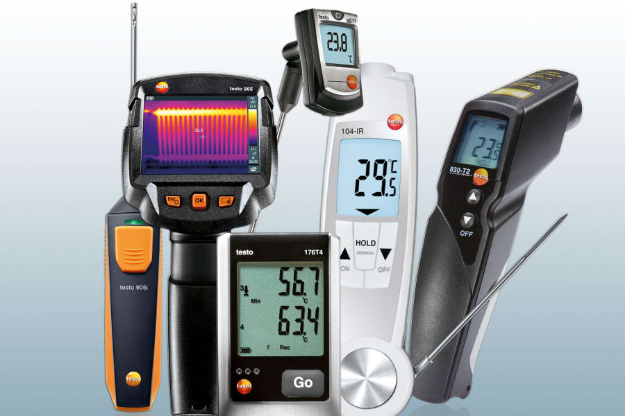 Bandelettes de mesure de la température avec 14 zones de température