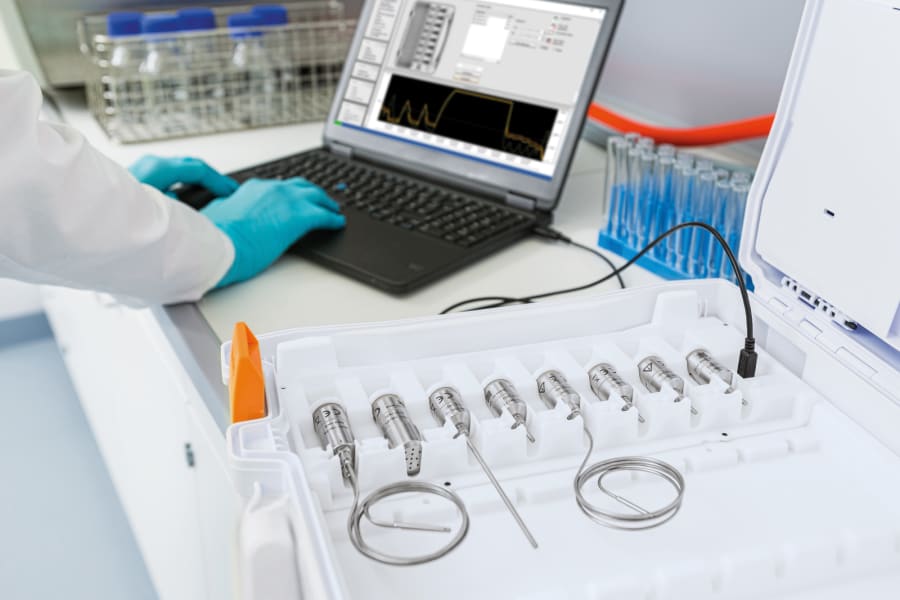 Multifunction case for testo 190 data loggers