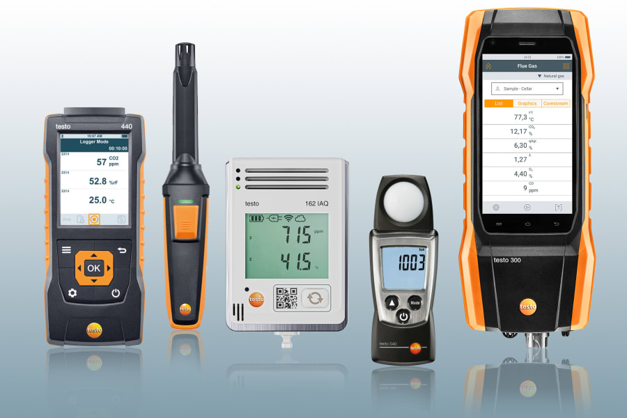 Climate measurement with testo CO 2 measuring devices