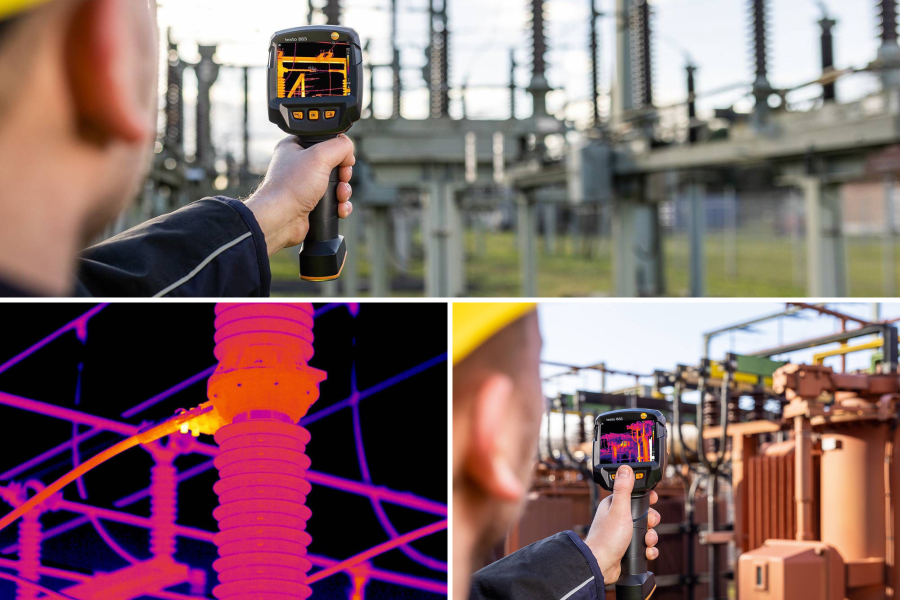 testo 883 thermal imager with high infrared resolution