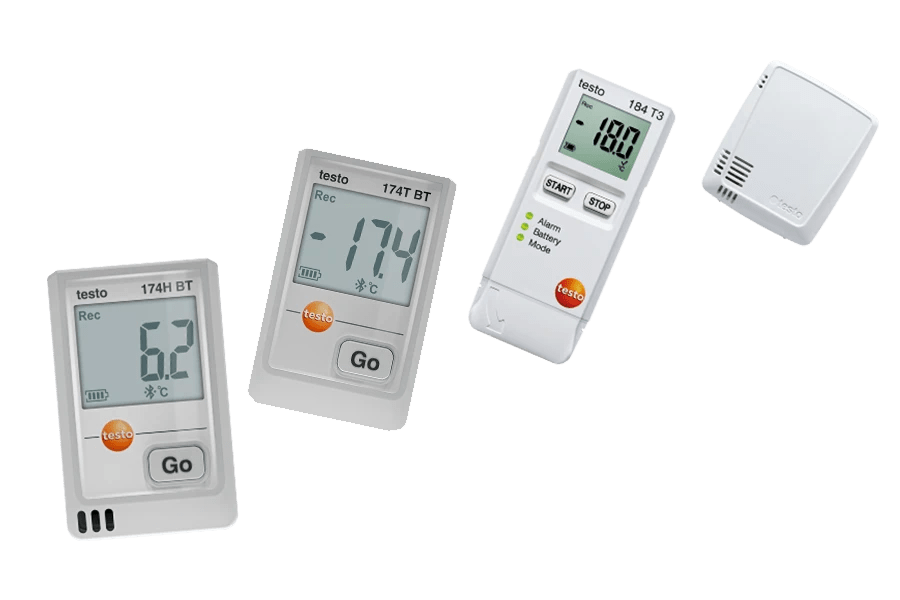 Temperature data loggers from Testo