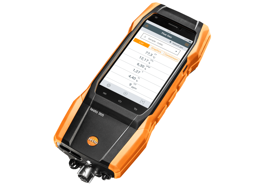Find the right flue gas analyser from Testo