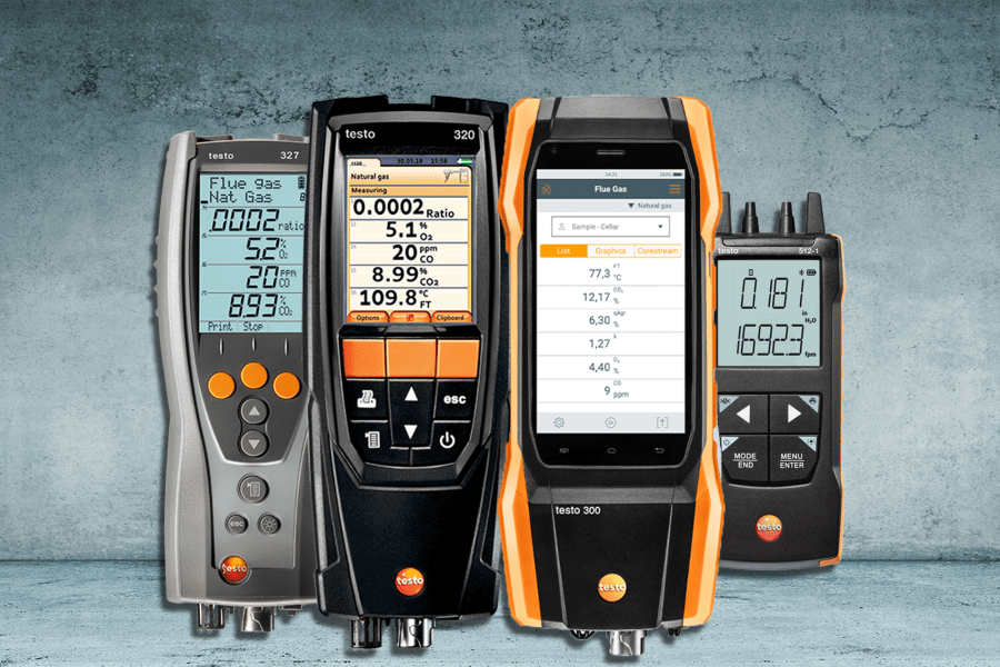 Testo product registration: Flue gas