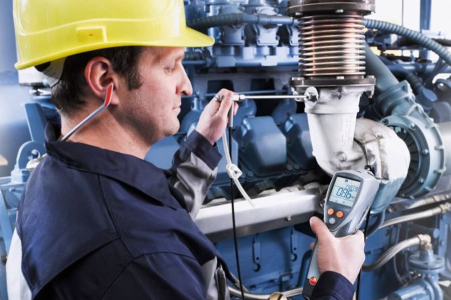 Smoke tester – checking the soot count