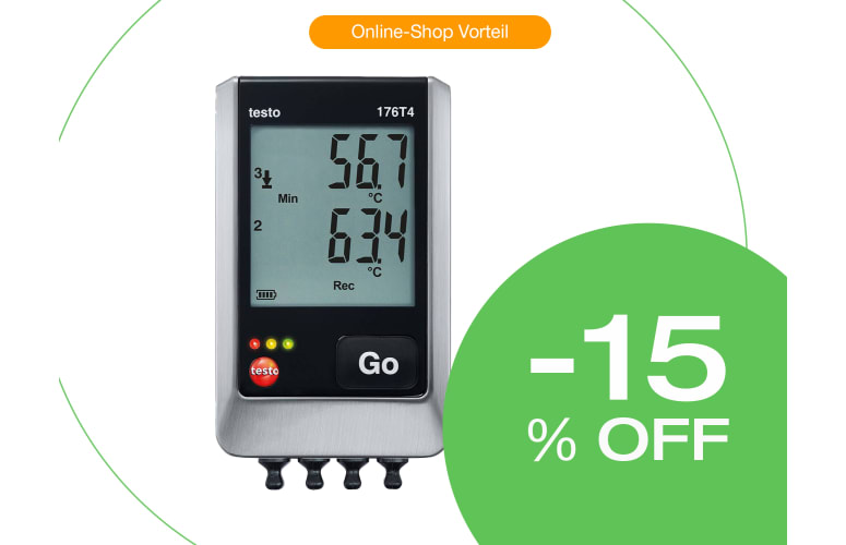 testo 176 T4 - Datenlogger für Temperatur