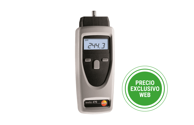 Tacómetro óptico y mecánico testo 470