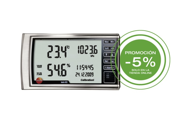 Termohigrómetro con función barometrica testo 622