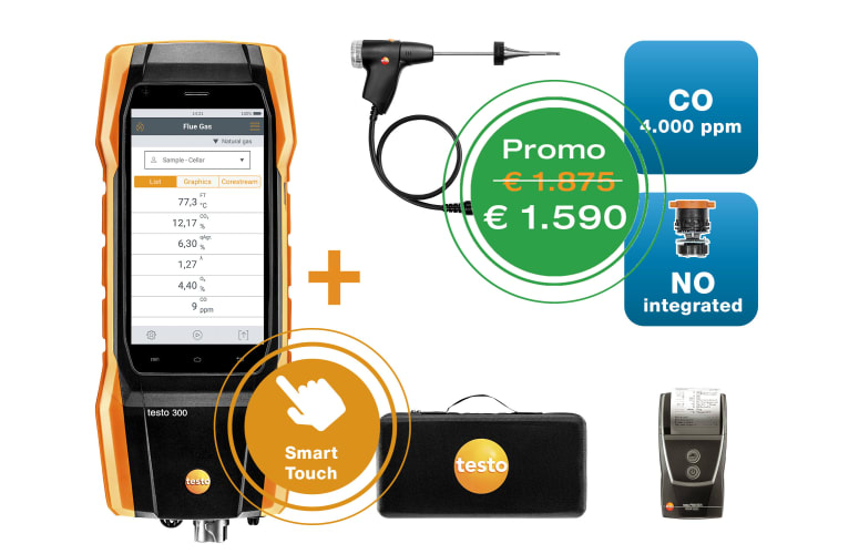 testo 300 NEXT LEVEL Kit 1 Longlife con NO/NOx