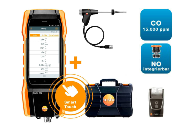 testo 300 Longlife kit 4 with printer