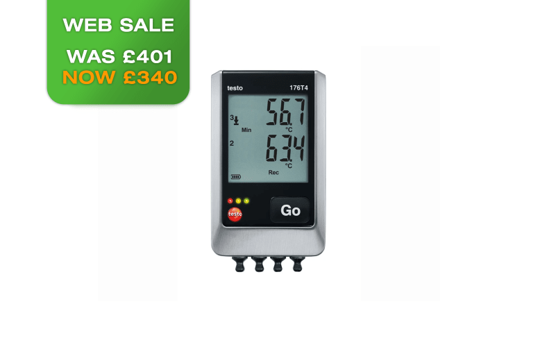 testo 176 T4 - data logger for temperature