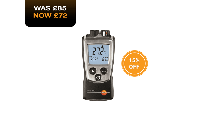 testo 810 - 2 channel Infrared Thermometer (with TopSafe case)