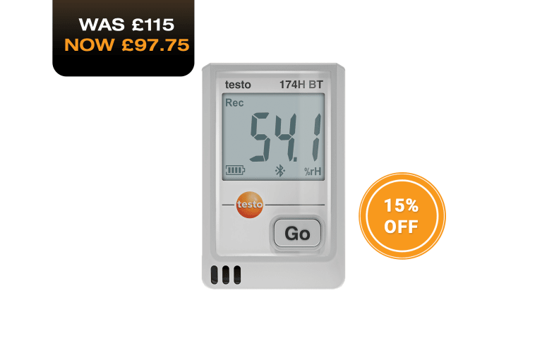 testo 174 H BT - Mini data logger for temperature and humidity with ...