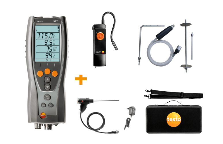 testo 327 - Flue Gas Analyser (standard kit + testo 316-1 gas leak ...