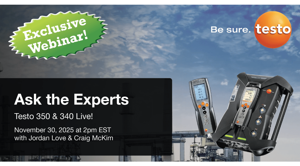 Ask the Experts! Testo 350 & 340 Live