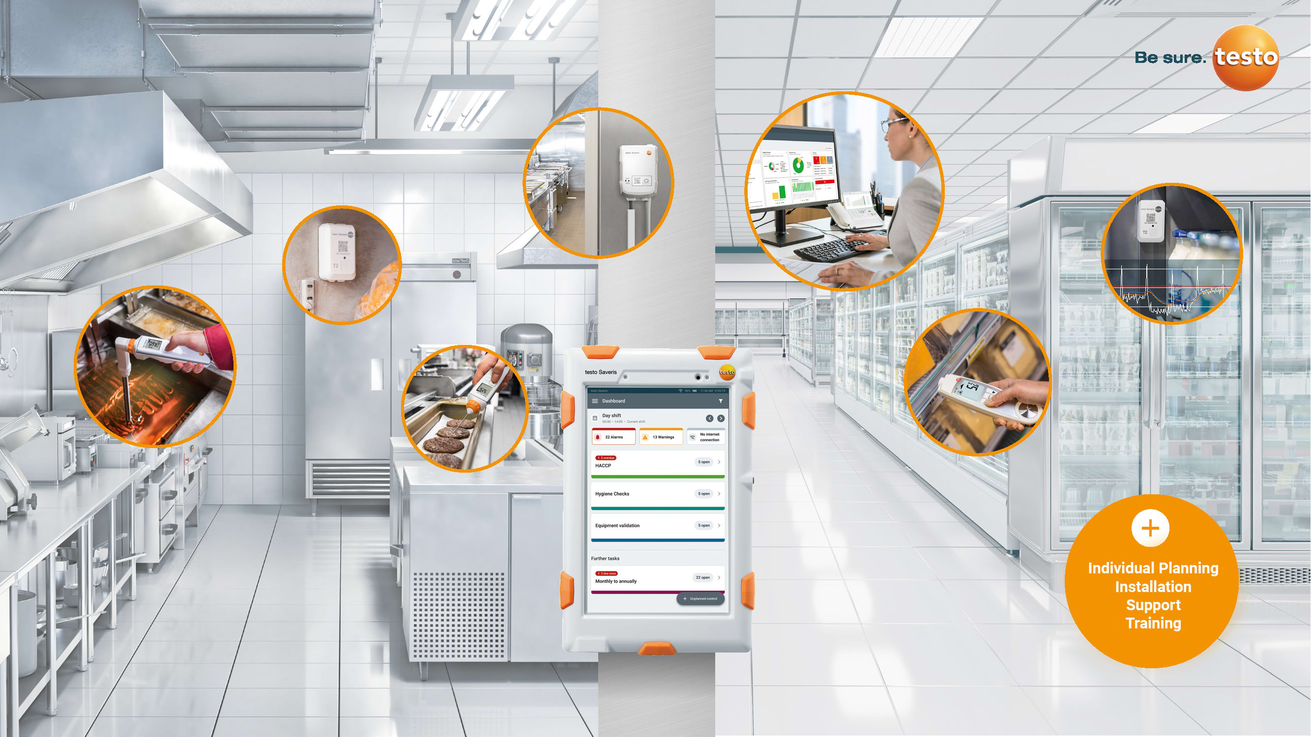 Digital Food Safety Management with testo Saveris 3